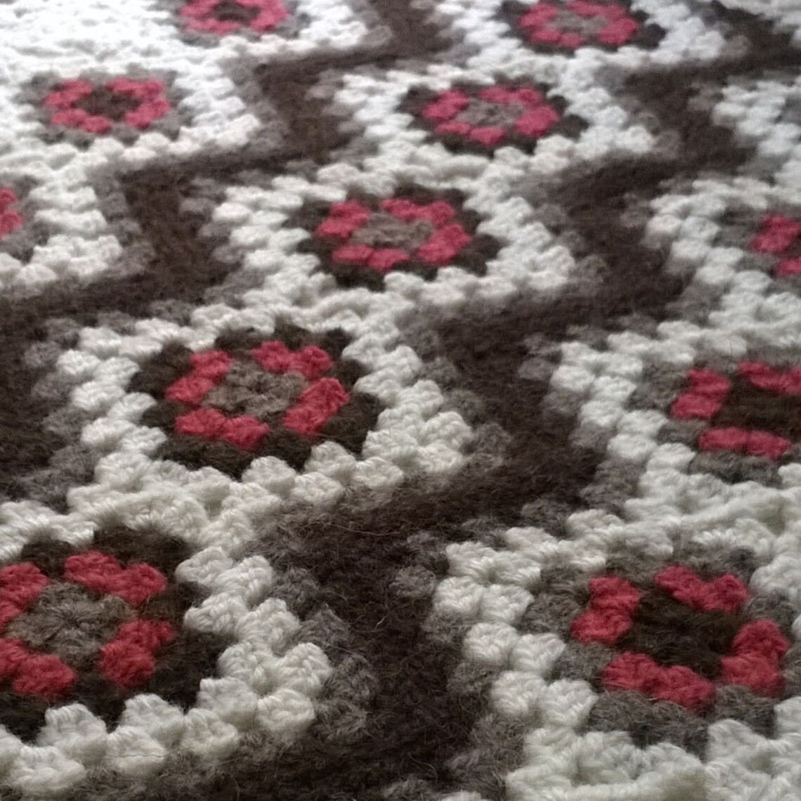 CROCHET PATTERN: Diagonal Granny Square Baby Blanket - Etsy