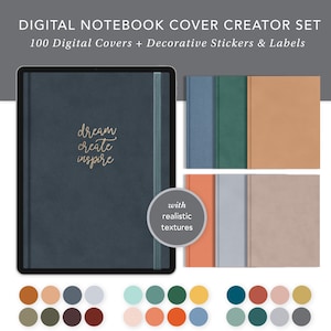 Digital Notebook Covers Creator Bundle | Digital Planner Goodnotes ...