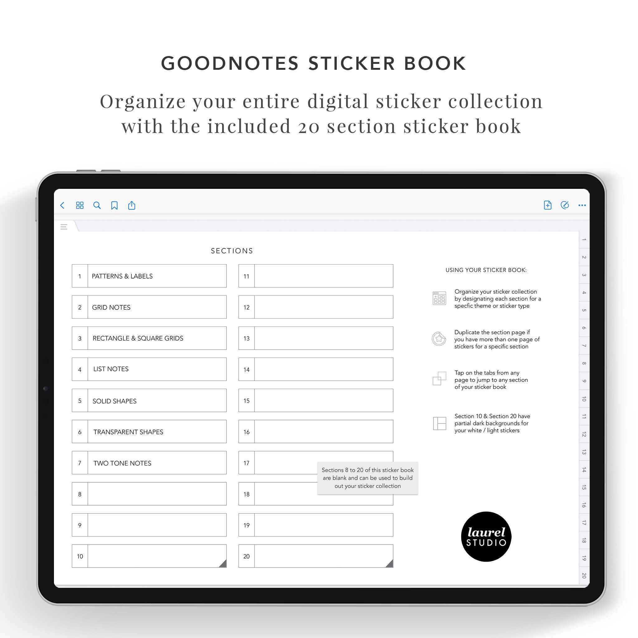 Notes & Overlay Shapes Digital Planning Sticker Set in Neon - Etsy