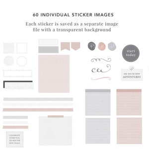 Digital Planning Sticker Set With Digital Sticker Book - Sparkle ...