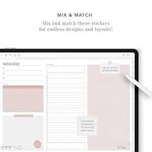 Digital Planning Sticker Set With Digital Sticker Book - Sparkle ...