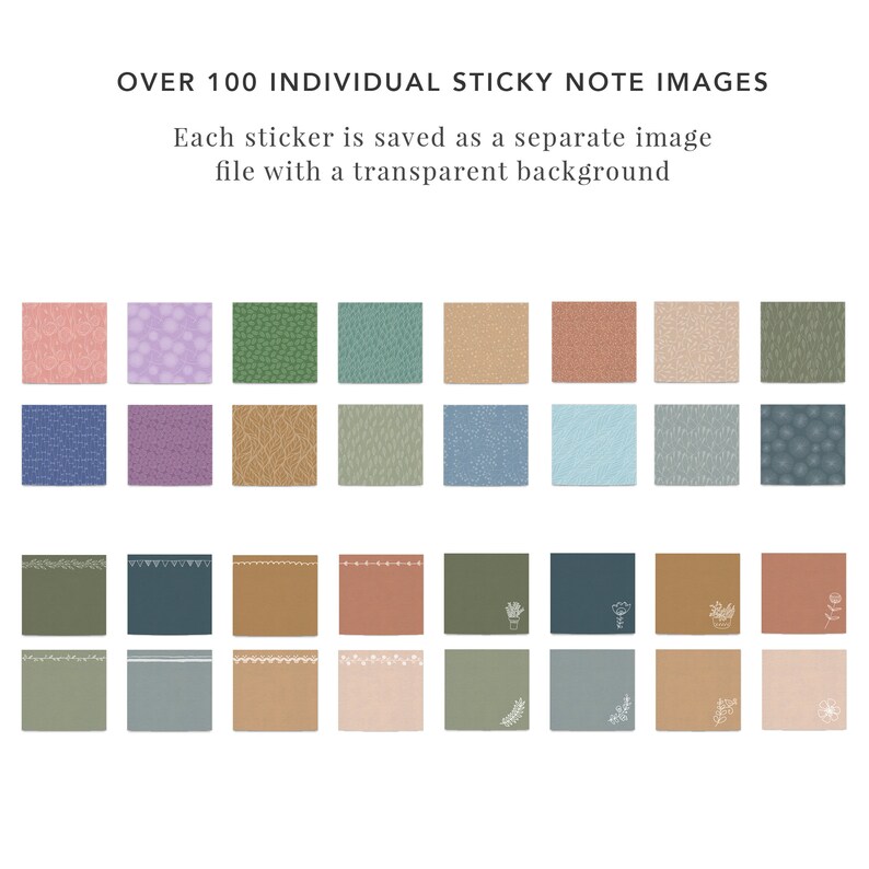 Sticky Note Digital Sticker Set Goodnotes Stickers - Etsy