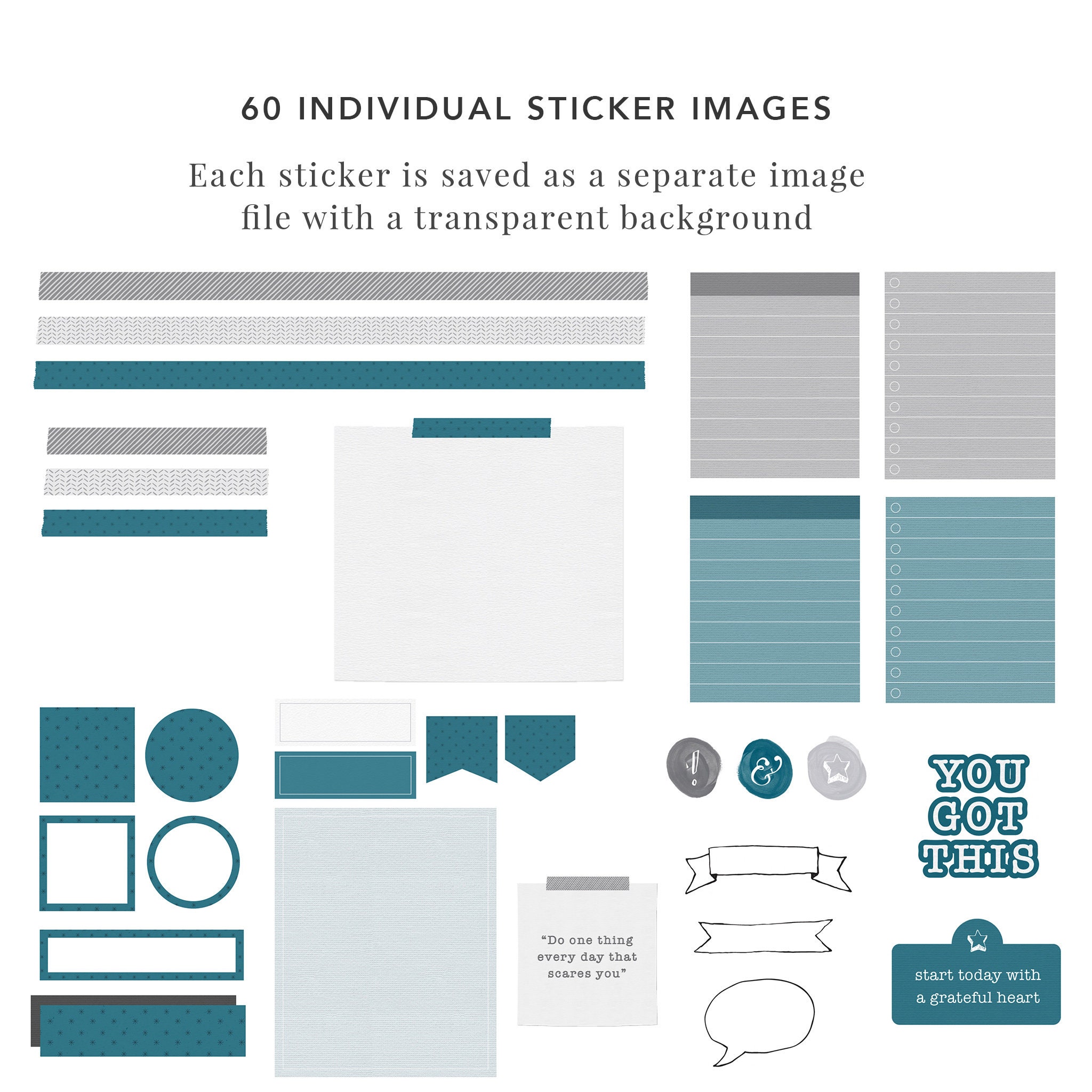 Digital Planning Sticker Set With Digital Sticker Book Star - Etsy