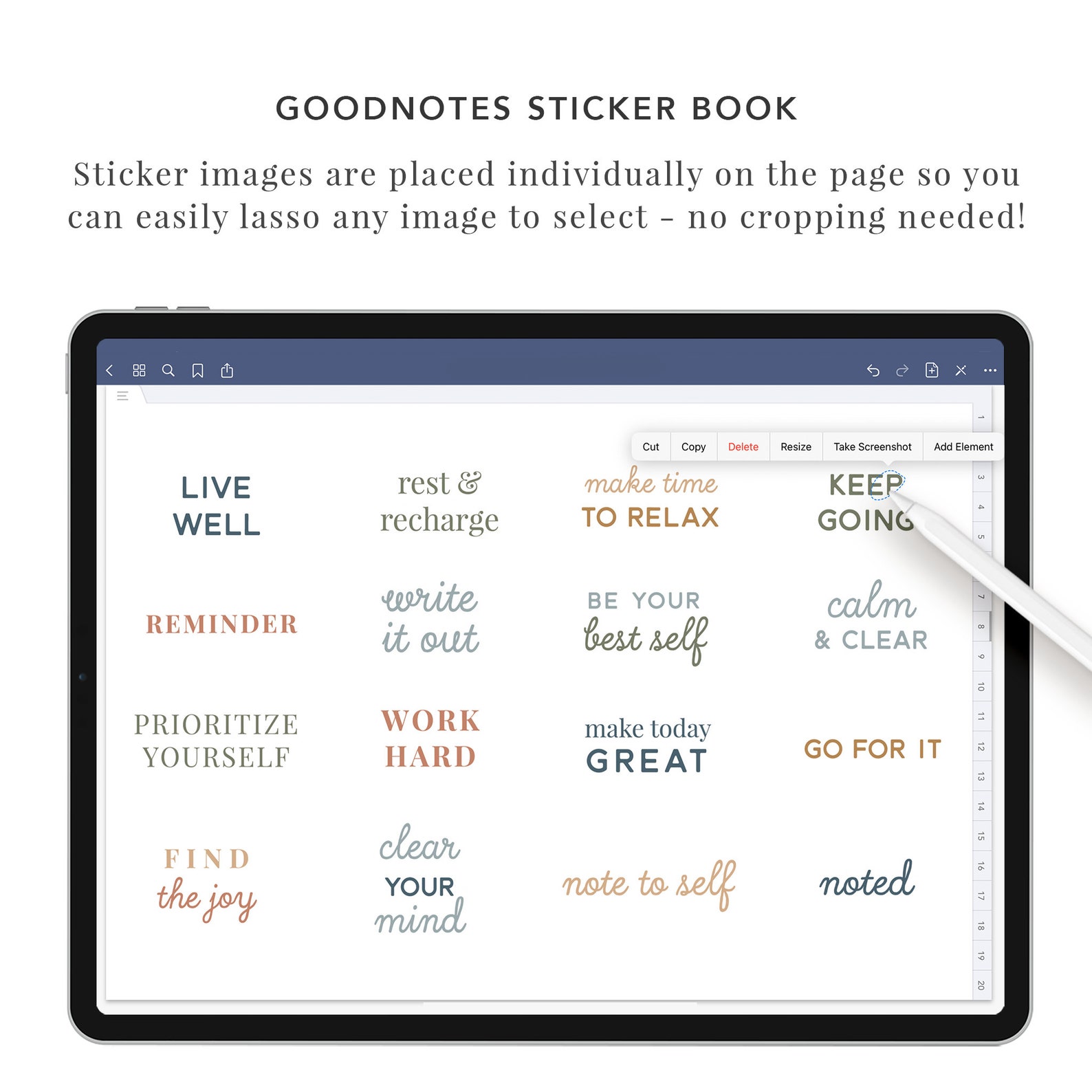 Motivational Digital Planning Sticker Set Goodnotes - Etsy