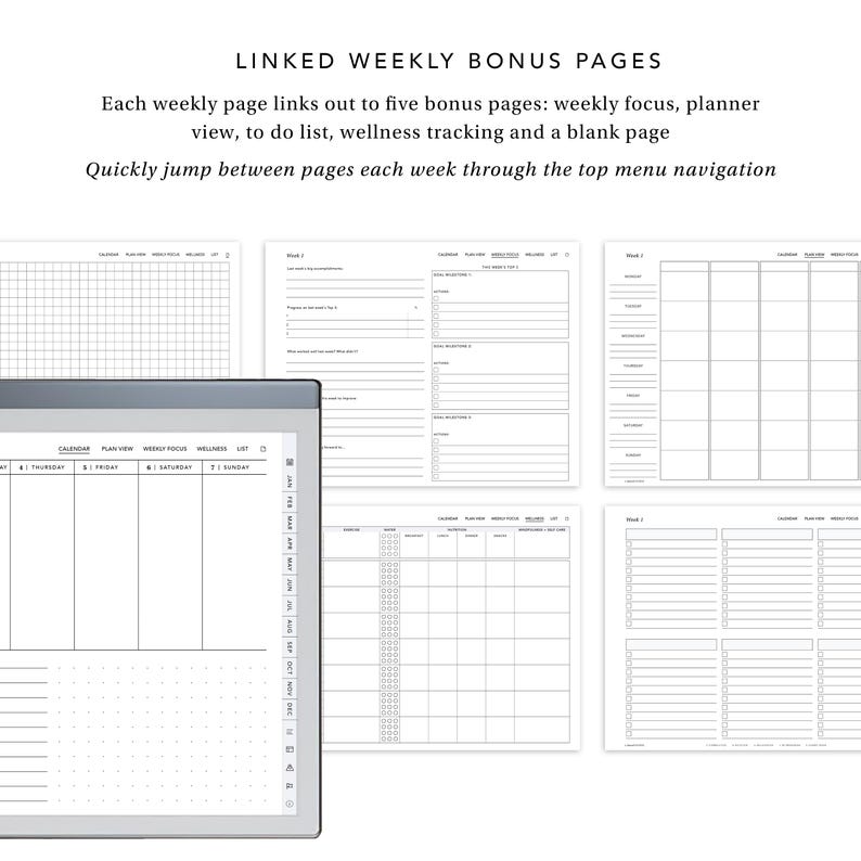 2026 E-ink Planner - the Ultimate Digital Goal Planner! | Digital ...