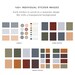 Notes & Overlay Shapes Digital Planning Sticker Set in Earth - Etsy
