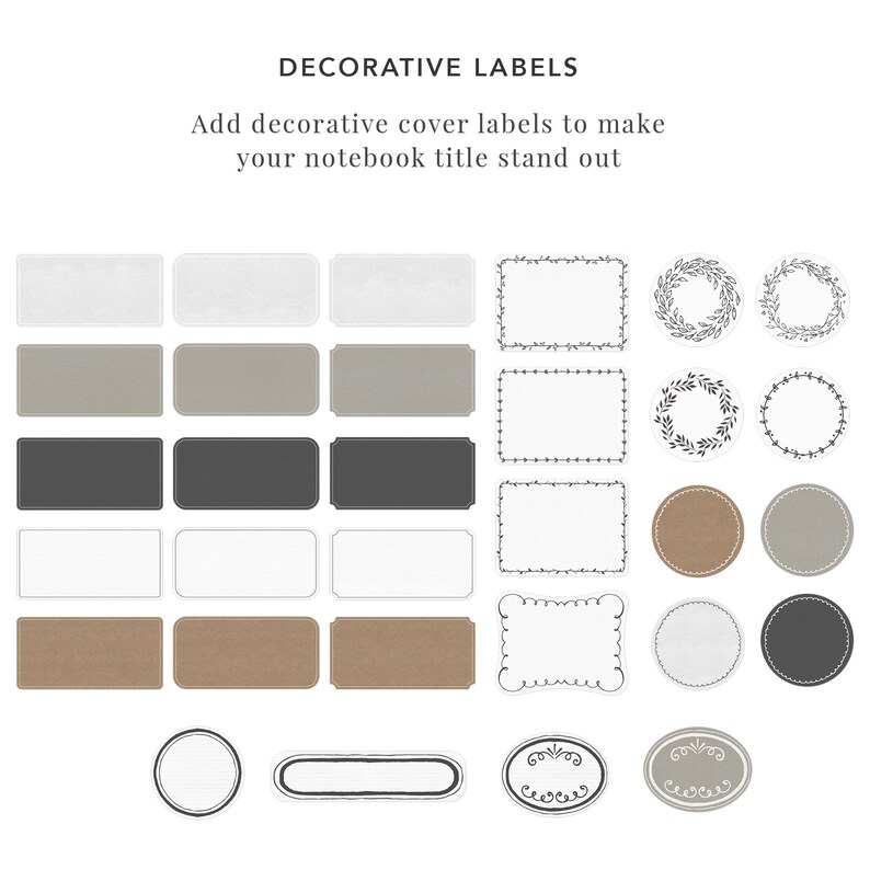 Digital Notebook Covers Creator Bundle Digital Planner | Etsy