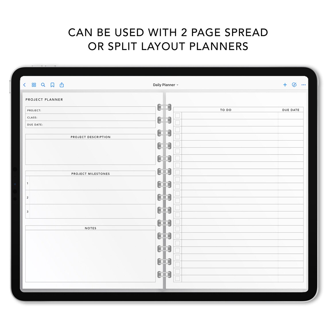 Student Insert Pages for Digital Planning Digital Planner | Etsy