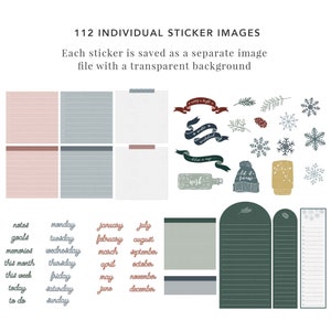 Winter Digital Planning Sticker Set | Goodnotes Stickers, Goodnotes ...