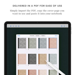 Digital Cover Bundle: Foliage | Digital Cover, Goodnotes Cover, Digital ...