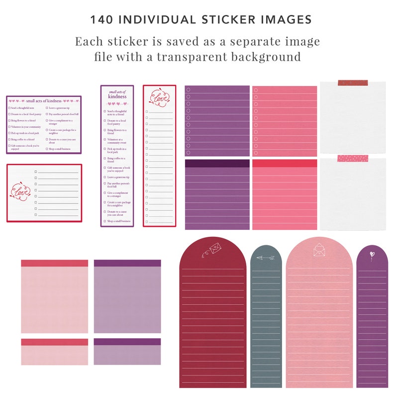 Love Digital Planning Sticker Set | Goodnotes Stickers, Goodnotes ...