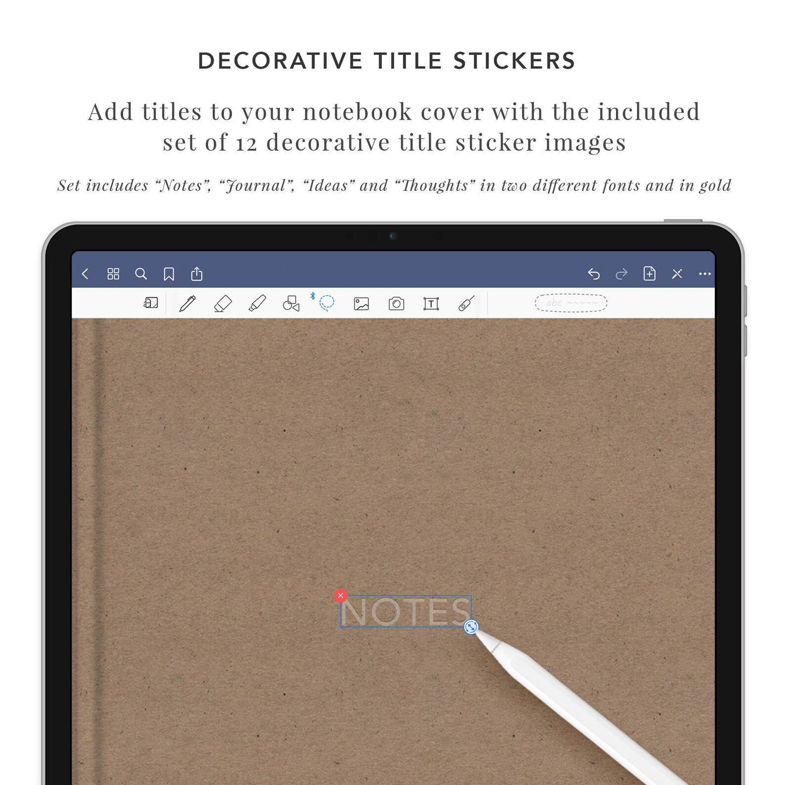 24 Digital Notebook Covers Digital Planner Goodnotes Cover | Etsy