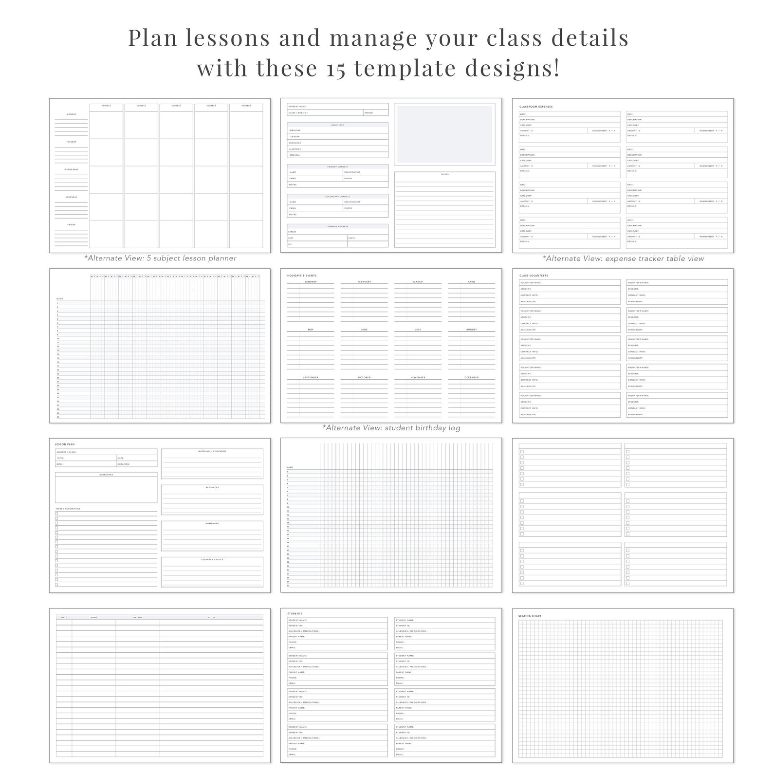 Teaching Insert Pages for Digital Planning Digital Planner - Etsy