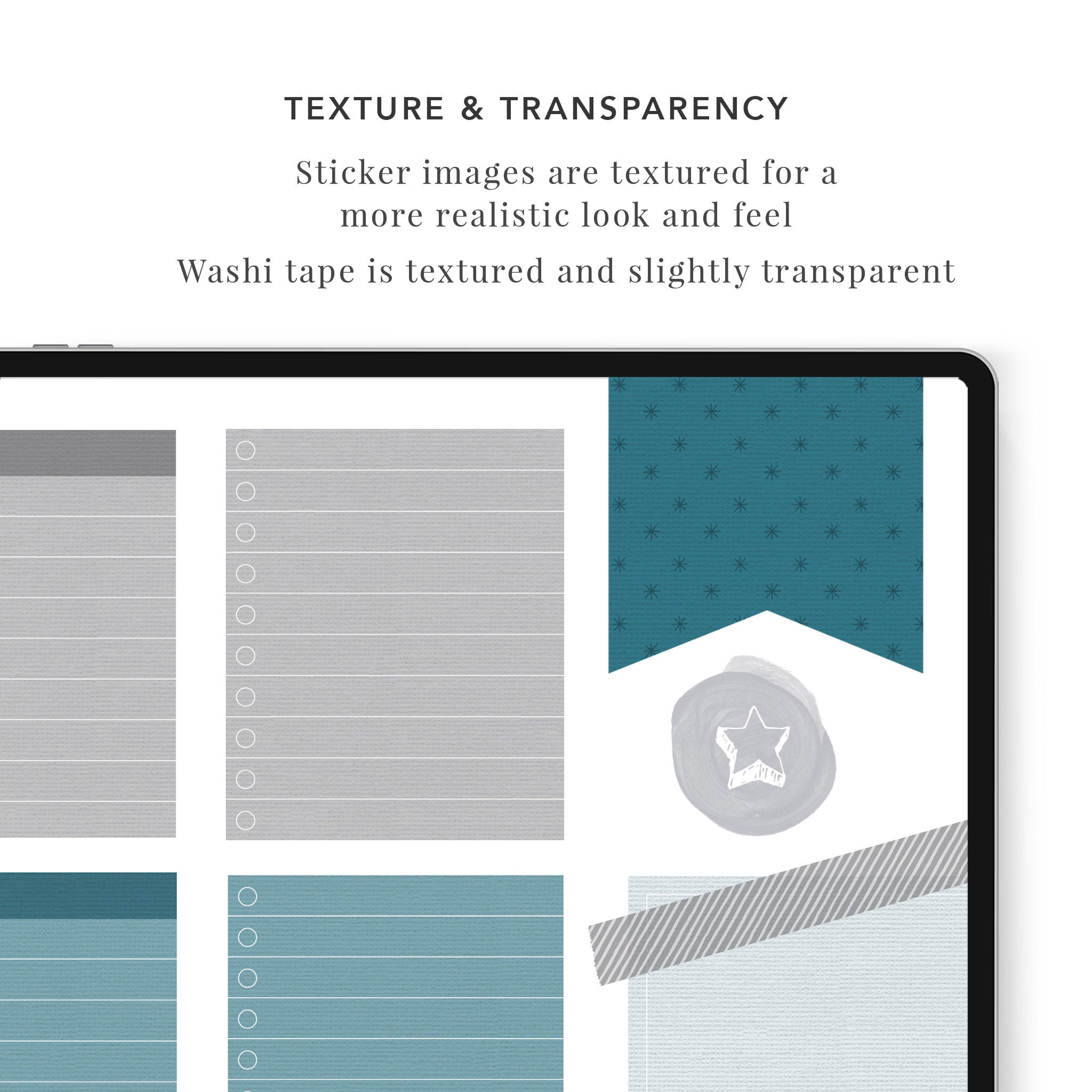 Digital Planning Sticker Set With Digital Sticker Book Star - Etsy