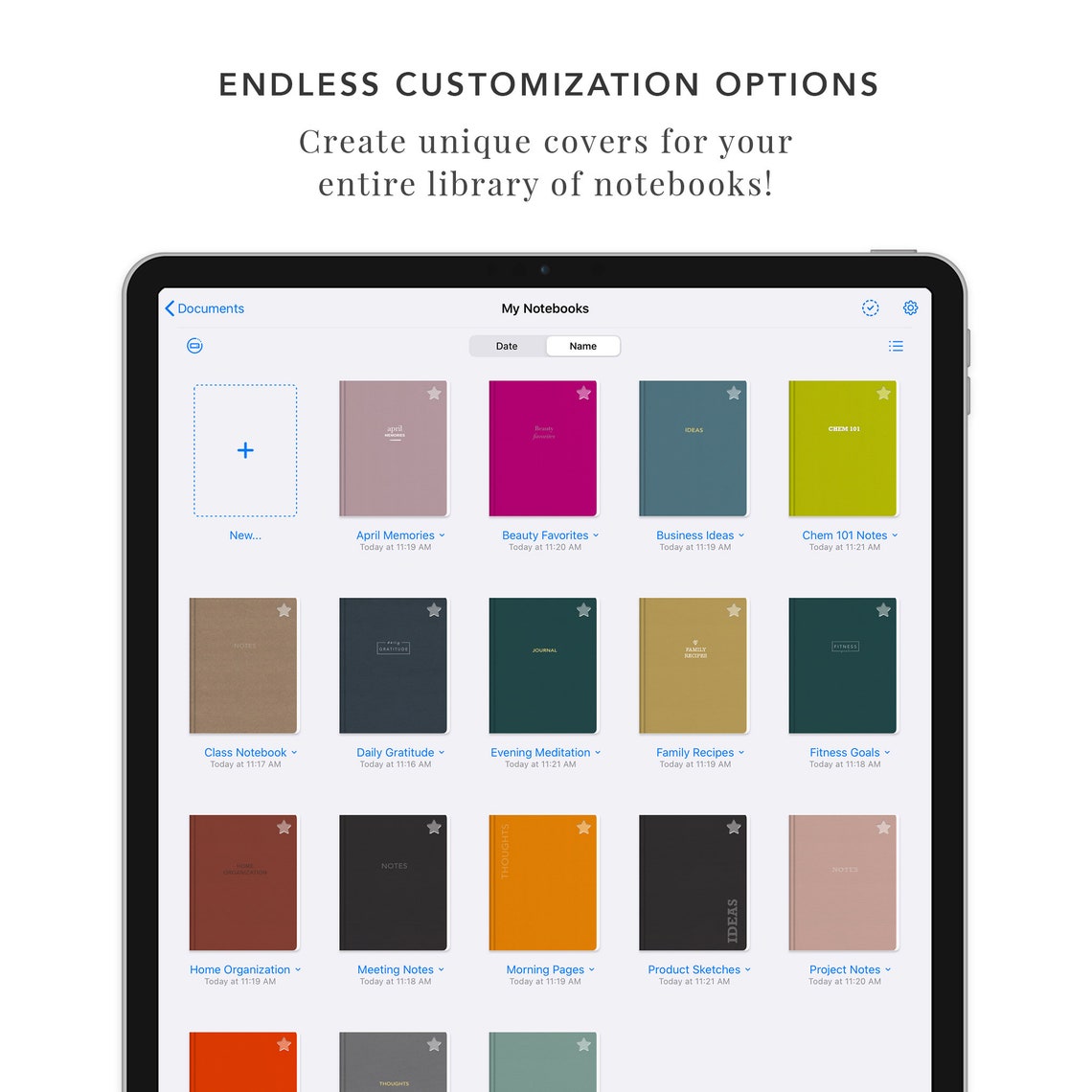 24 Digital Notebook Covers Digital Planner Goodnotes Cover - Etsy