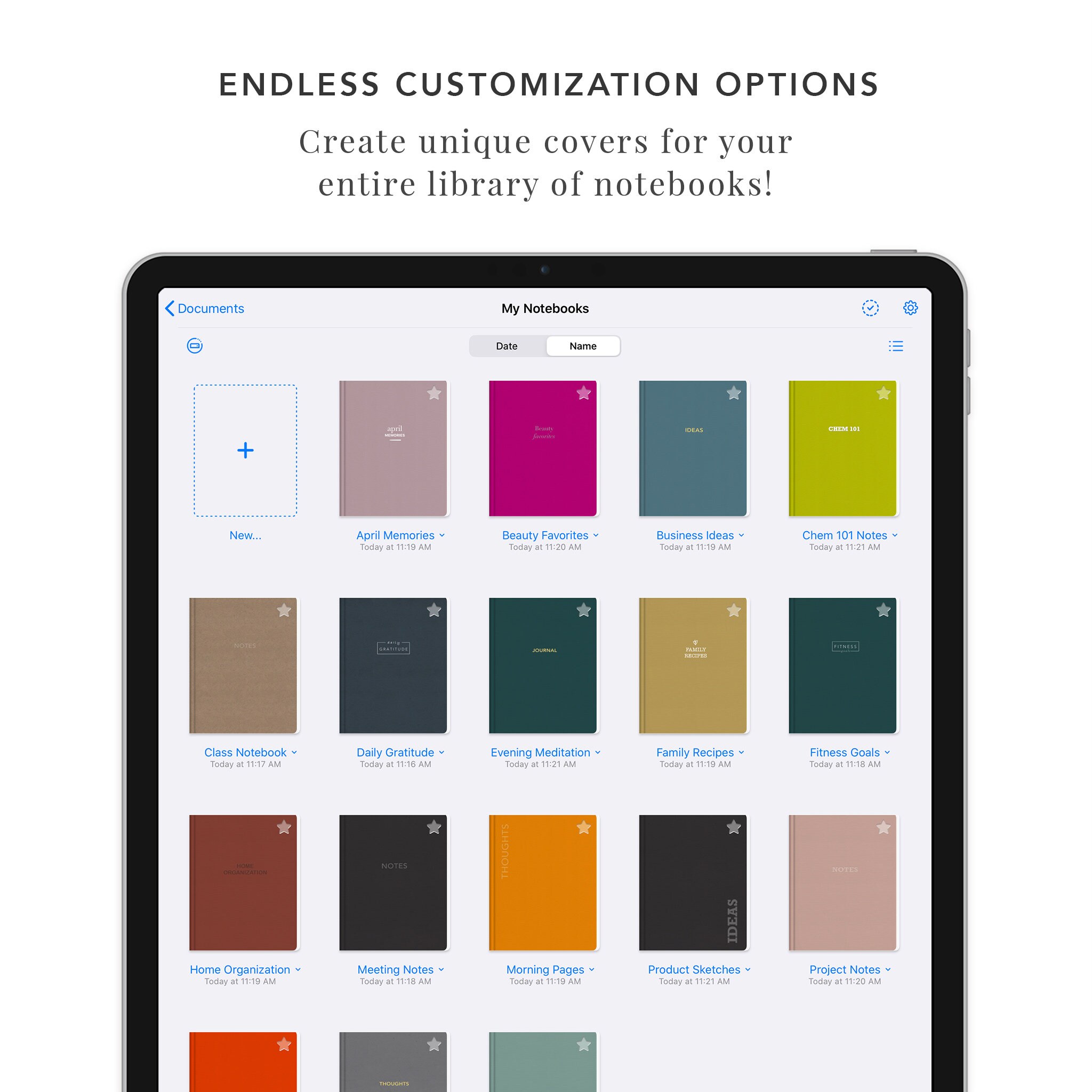 24 Digital Notebook Covers Digital Planner Goodnotes Cover - Etsy