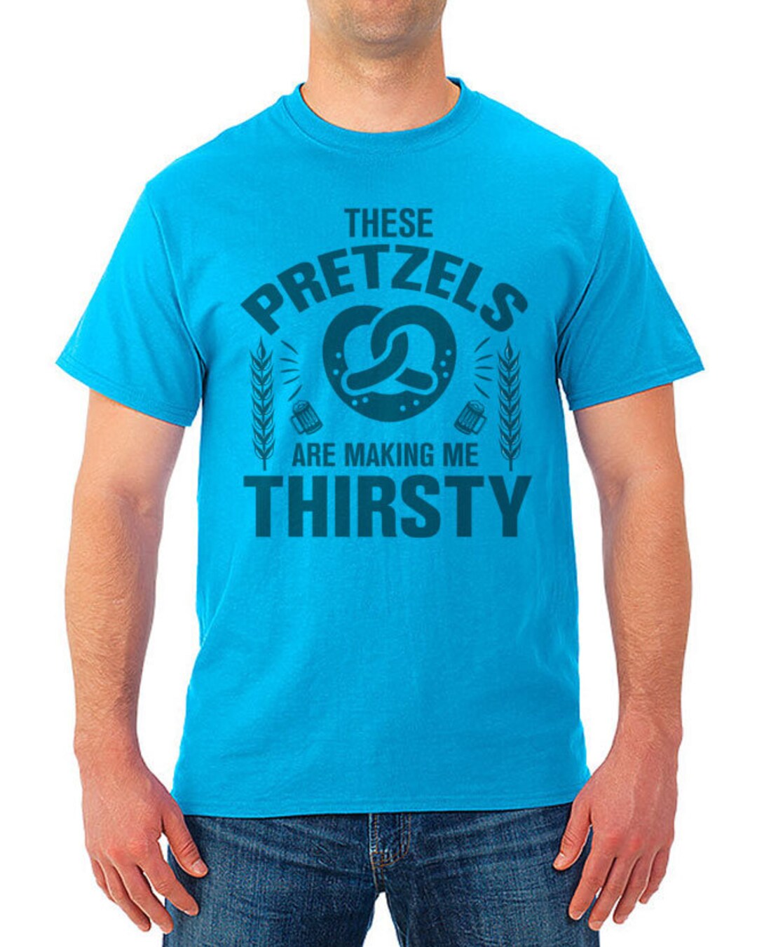 These Pretzels Are Making Me Thirsty T-shirt - Pretzel, Funny, Alcohol ...