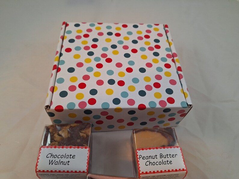 Fudge Sampler Box - Fudge Homemade Bars 2+ Lbs Gift With Customized ...