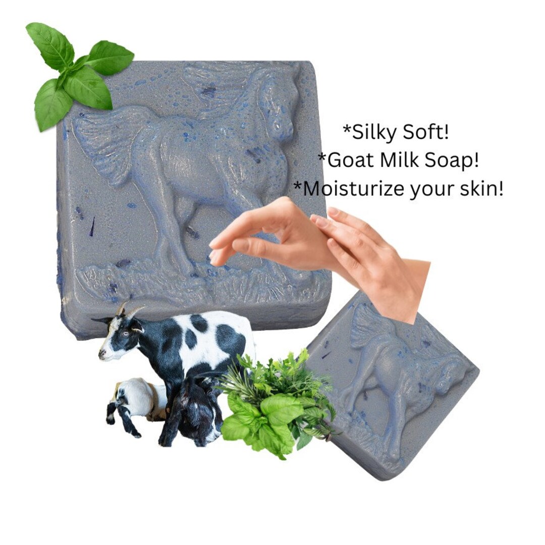 HORSE SOAP, RUNNING Horse Print Square Shaped Natural Ingredients Soap ...