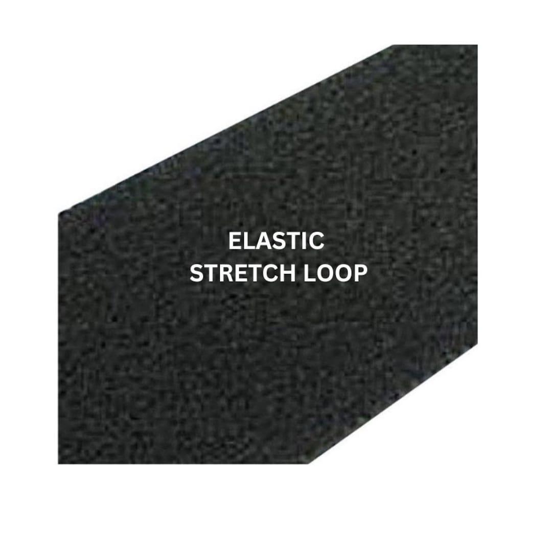 ELASTIC STRETCH LOOP, Black Elastic Loop Closure Stretch Tape, Soft ...