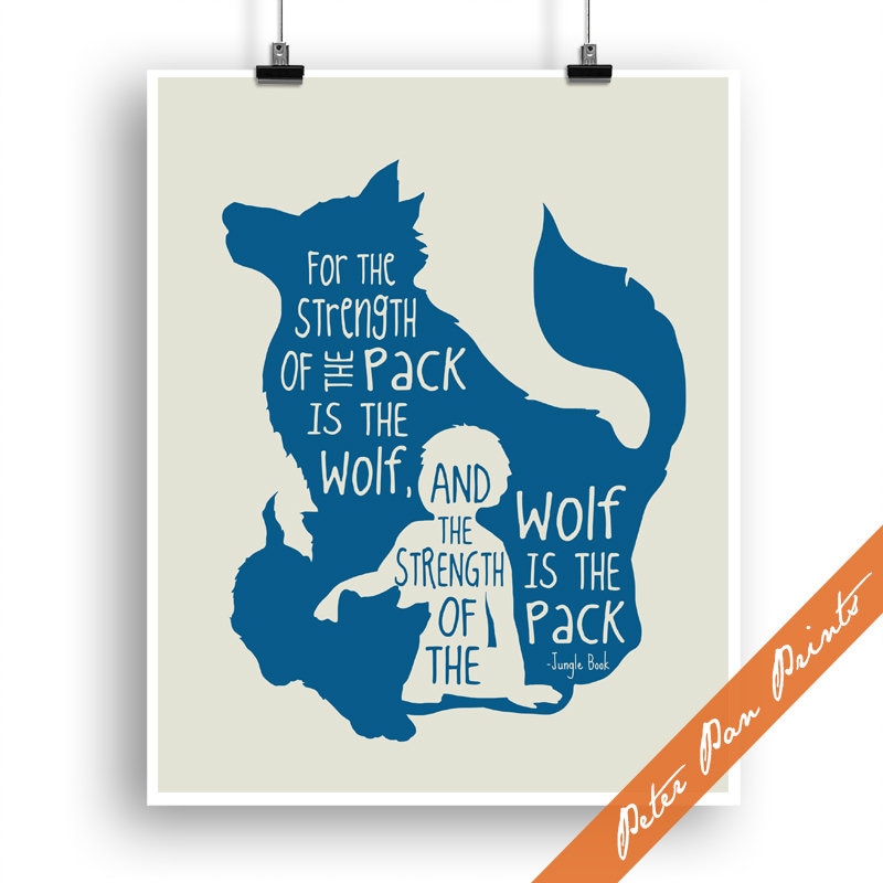 For the Strength of the Pack is the Wolf and the Strength of | Etsy