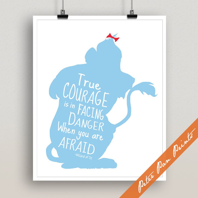 True Courage is in Facing Danger When You Are Afraid - Etsy