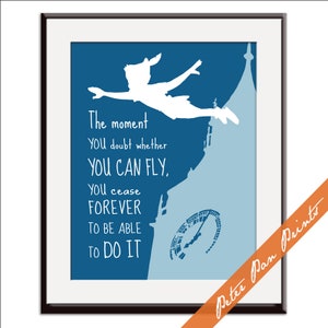 Peter Pan Wall Unframed Art Inspirational Quotes for Kids Room Decor ...