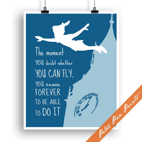 Peter Pan Citaat Poster