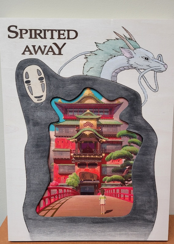 Spirited Away Art Wood Laser-cut Piece: Bath House Poster Art | Etsy