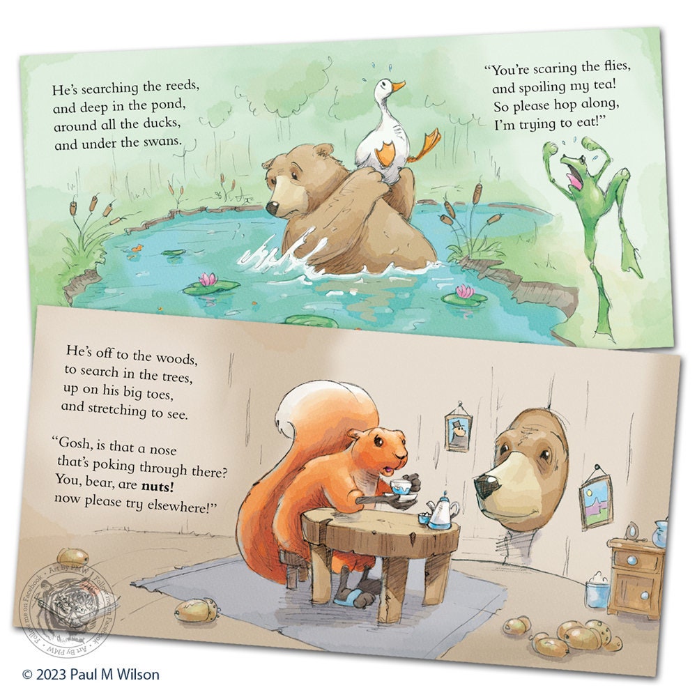 The Bear Who Lost His Growl: Rhyming Children's Picture Book - Etsy UK