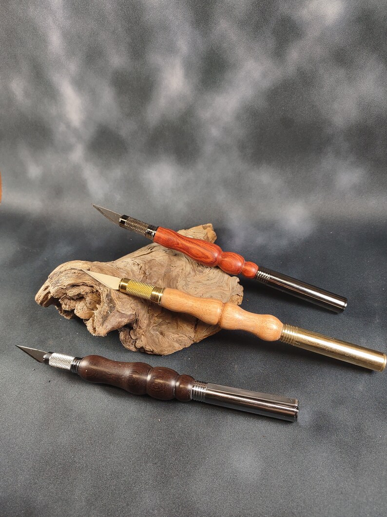 Screw Cap Turned Hobby exacto Knife - Etsy