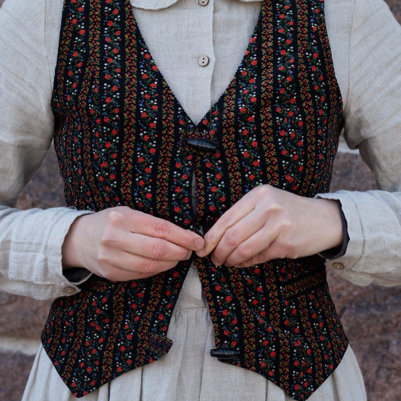 Floral Vest - Etsy