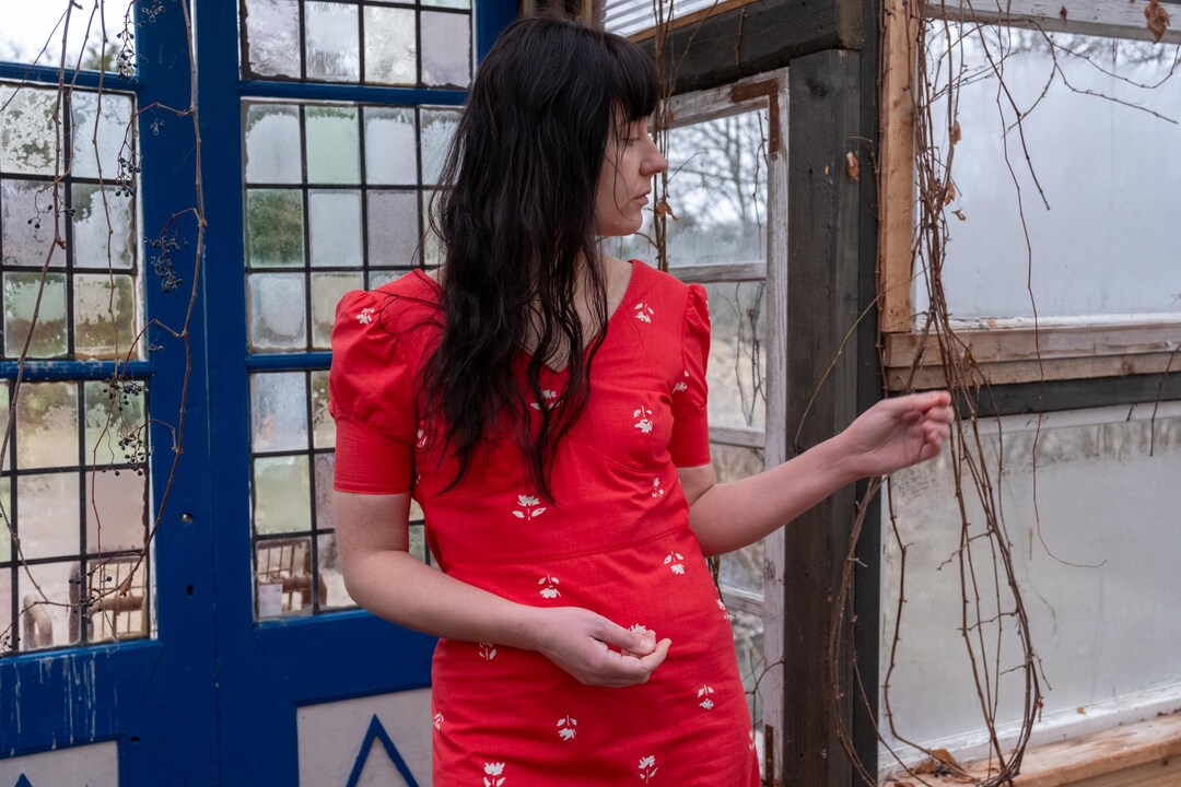 Vintage Vanessa Rissanen Red Dress - Etsy