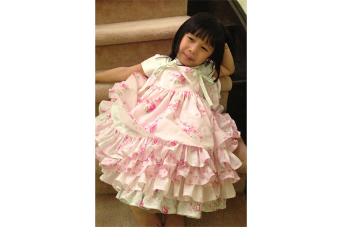 Party Princess Dress 2 Versions PDF Sewing Pattern and Tutorial, Sizes ...