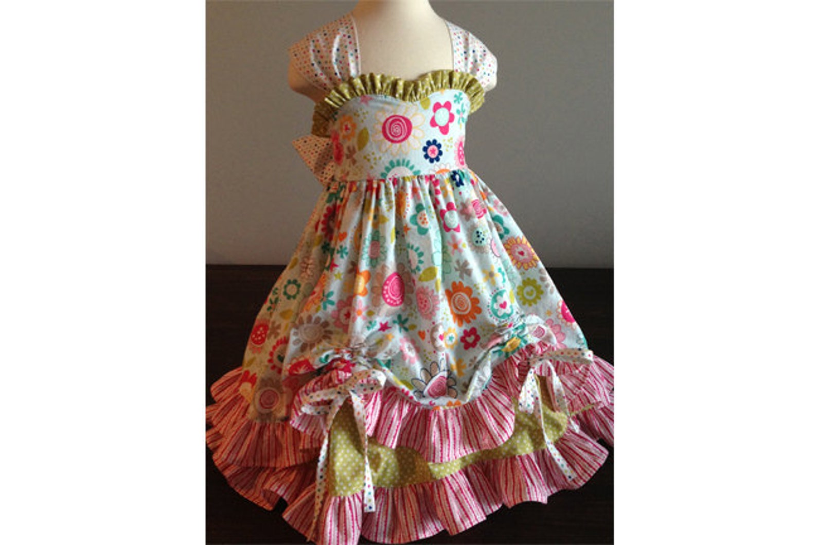Summer Fairy Dress PDF Sewing Pattern and Tutorial, Sizes 3- 8 Girls ...