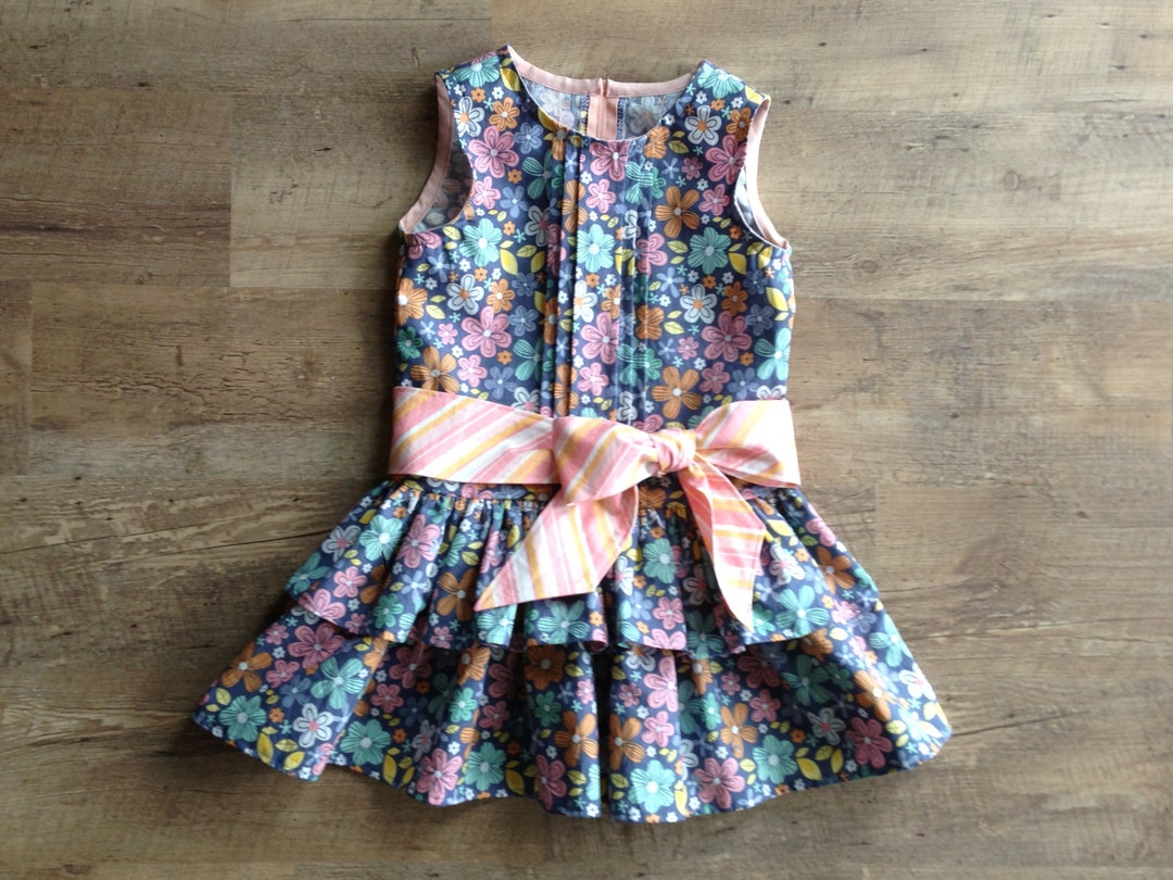 Sweetie Pie Drop Waist Dress PDF Sewing Pattern and Tutorial, Sizes 3-8 ...