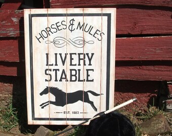 Antique Livery Sign - Etsy