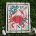 Crab Sign, Crab Painting, Live Crabs Beach Sign, Festive Home and Beach ...