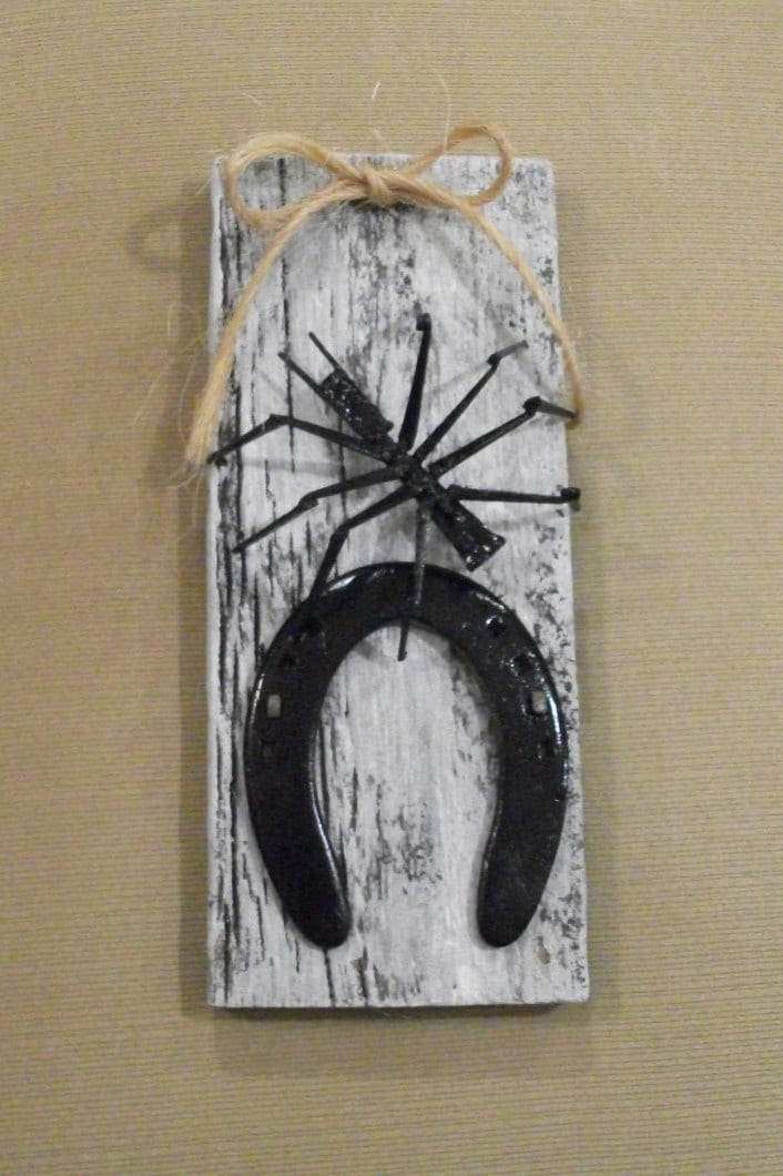 Fall Outdoor Decor Festive Yard Art Horseshoe Spider Rustic - Etsy UK