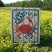 Crab Sign, Crab Painting, Live Crabs Beach Sign, Festive Home and Beach ...
