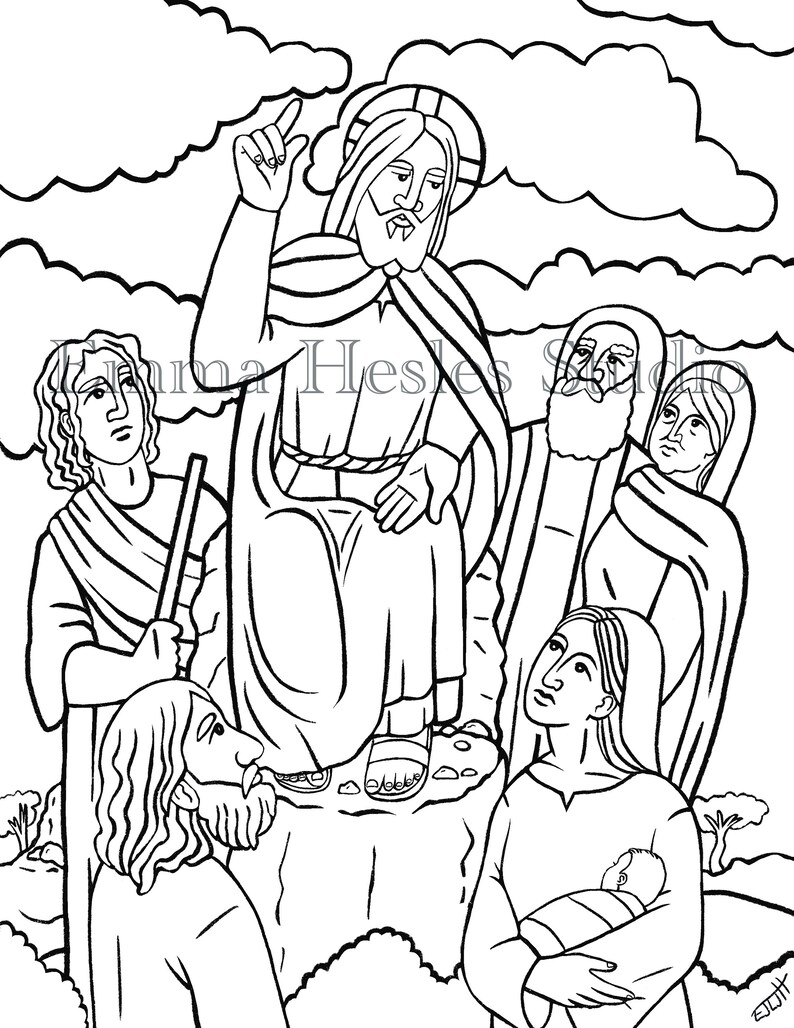 The Luminous Mysteries of the Rosary Coloring Pages - Etsy