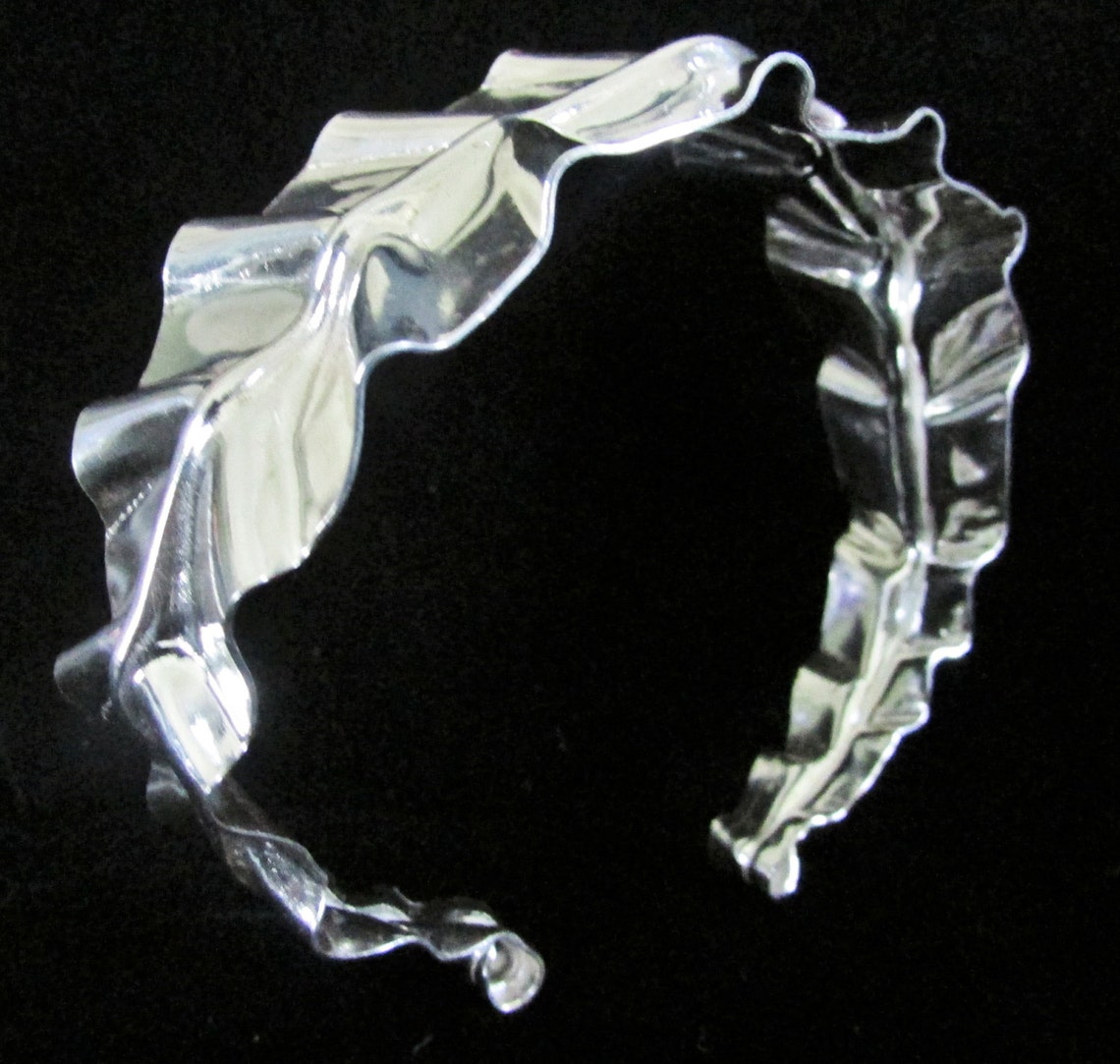 My Favorite Cuff Bracelet Fine Silver Fold Form Cuff | Etsy