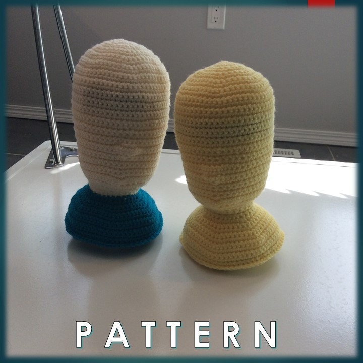 Crocheted Mannequin Head Pattern for 6 Sizes - Etsy