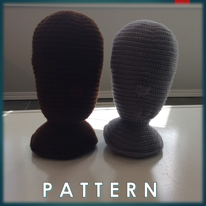 Crocheted Mannequin Head Pattern for 6 Sizes - Etsy
