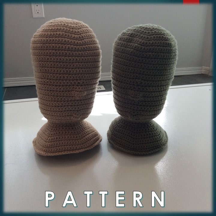 Crocheted Mannequin Head Pattern for 6 Sizes - Etsy