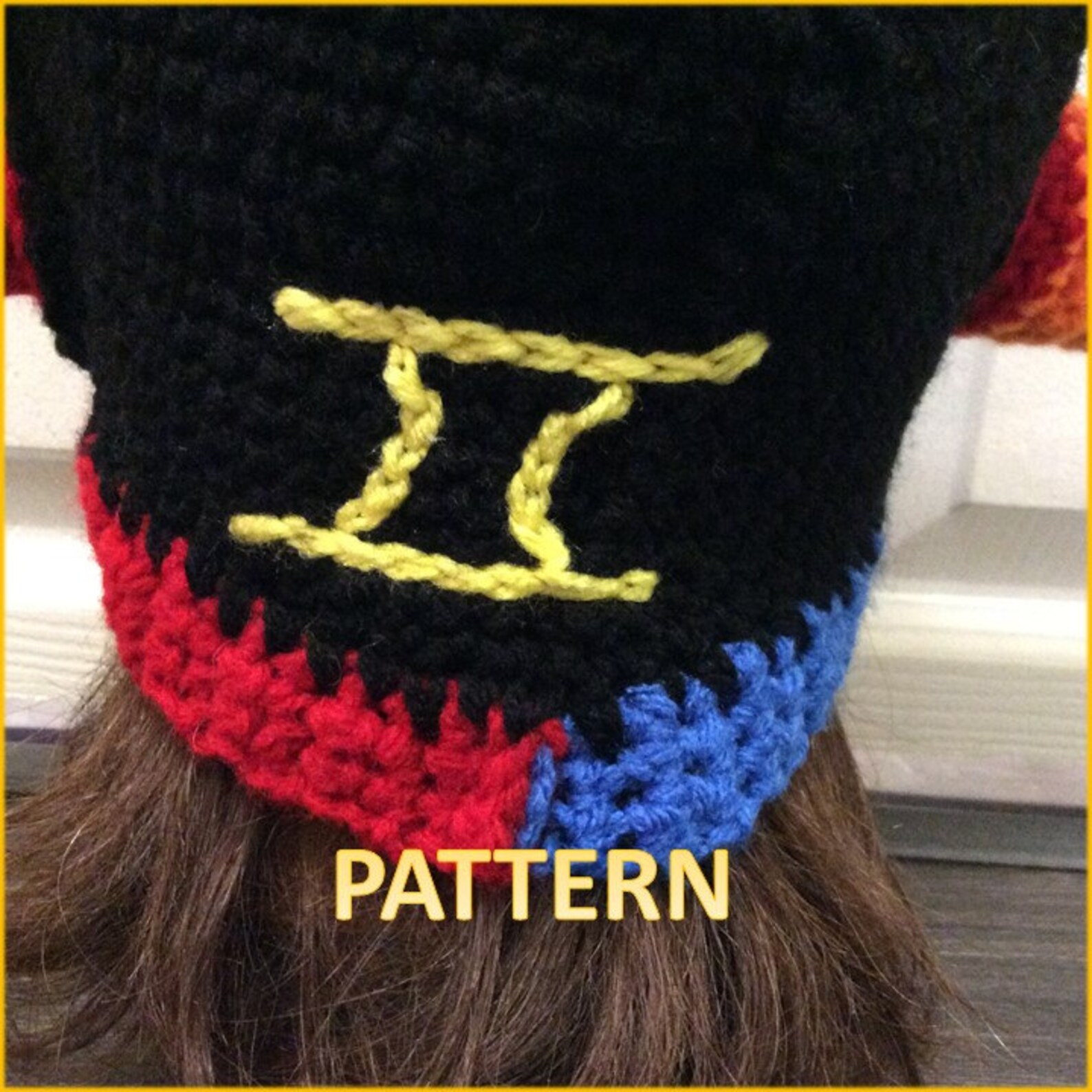 Gemini Hat Crochet Pattern, Candy Corn Horns - Etsy