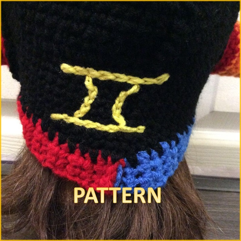 Gemini Hat Crochet Pattern, Candy Corn Horns - Etsy