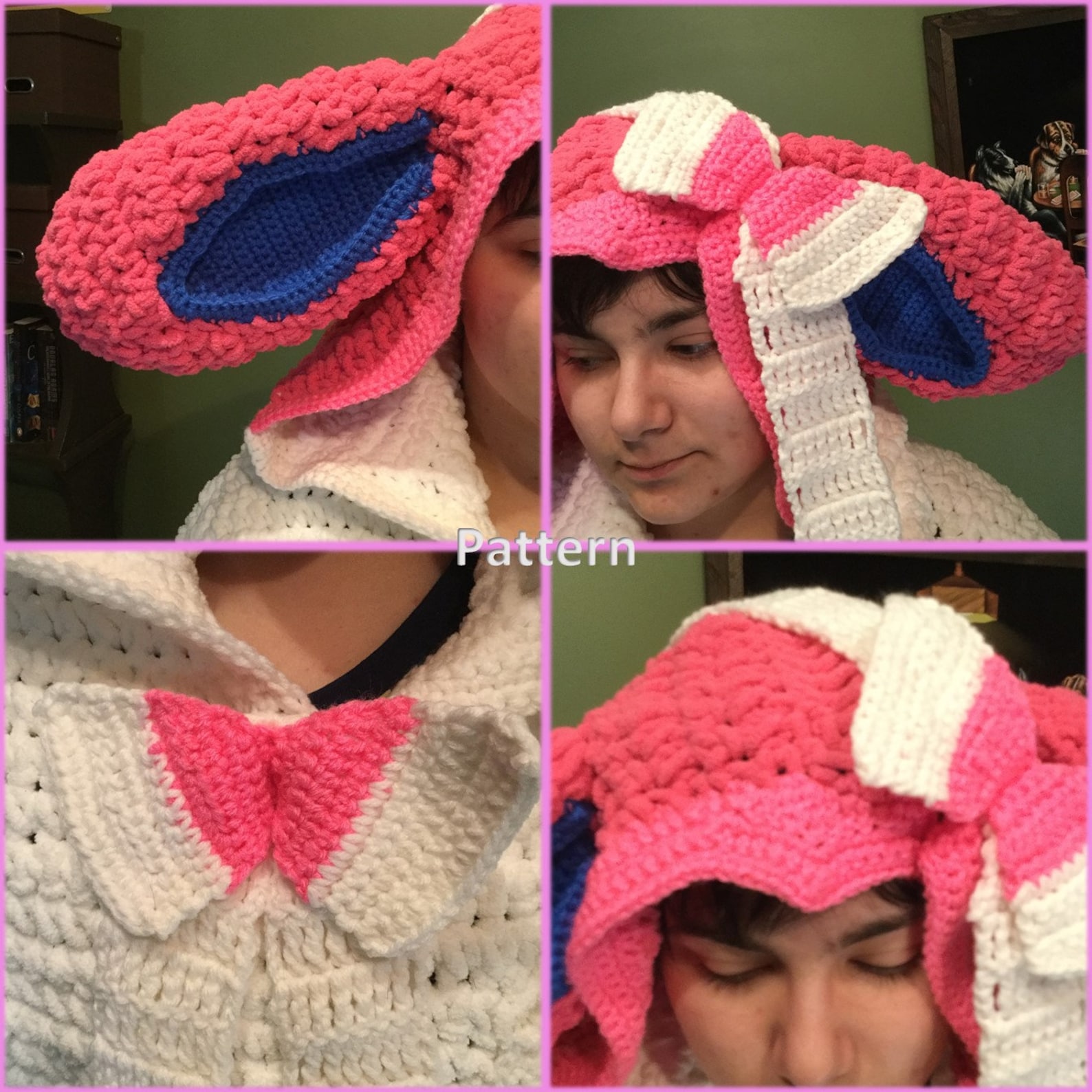 Sylveon Onesie Crochet Pattern Ladies XS to XL - Etsy
