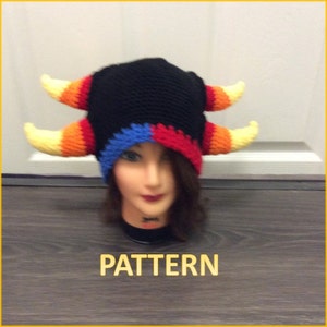 Gemini Hat Crochet Pattern, Candy Corn Horns - Etsy