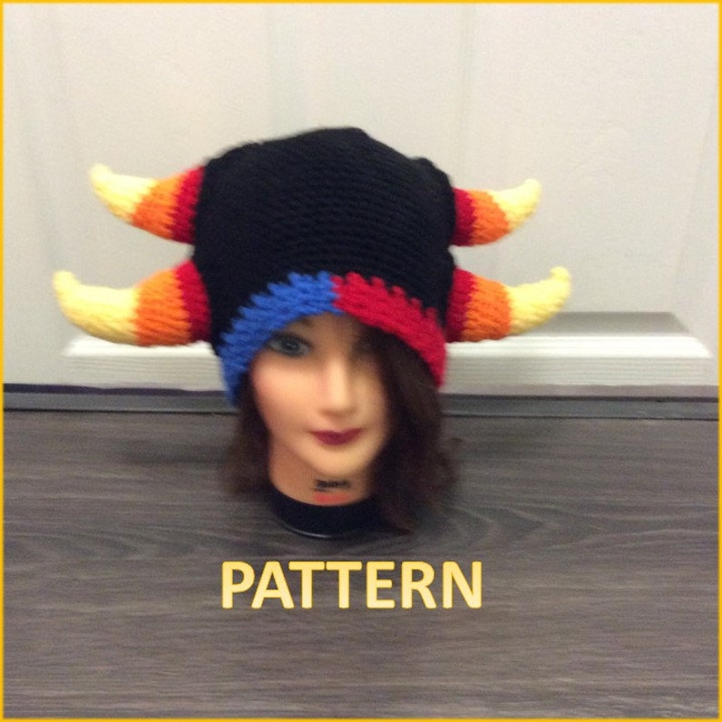 Gemini Hat Crochet Pattern, Candy Corn Horns - Etsy